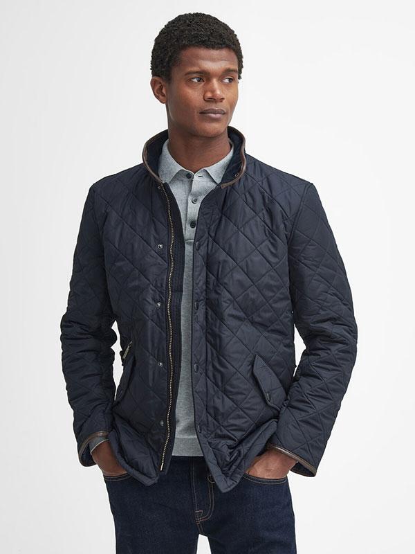 Barbour Powell Quilt Navy - Black Tie