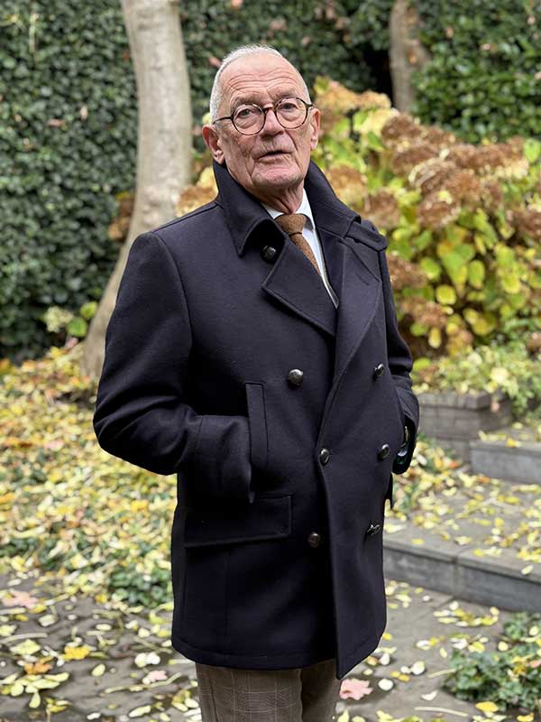 Sheppard & Jones, Schippers Coat Navy - Black Tie